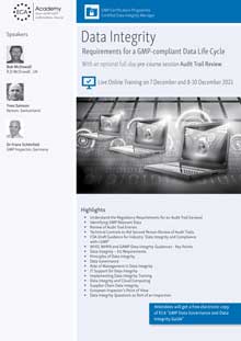 FDA Data Integrity and Compliance with CGMP Guidance for Industry ...