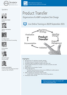 New Version of WHO Guidelines on Process Transfer Published as a Draft ...